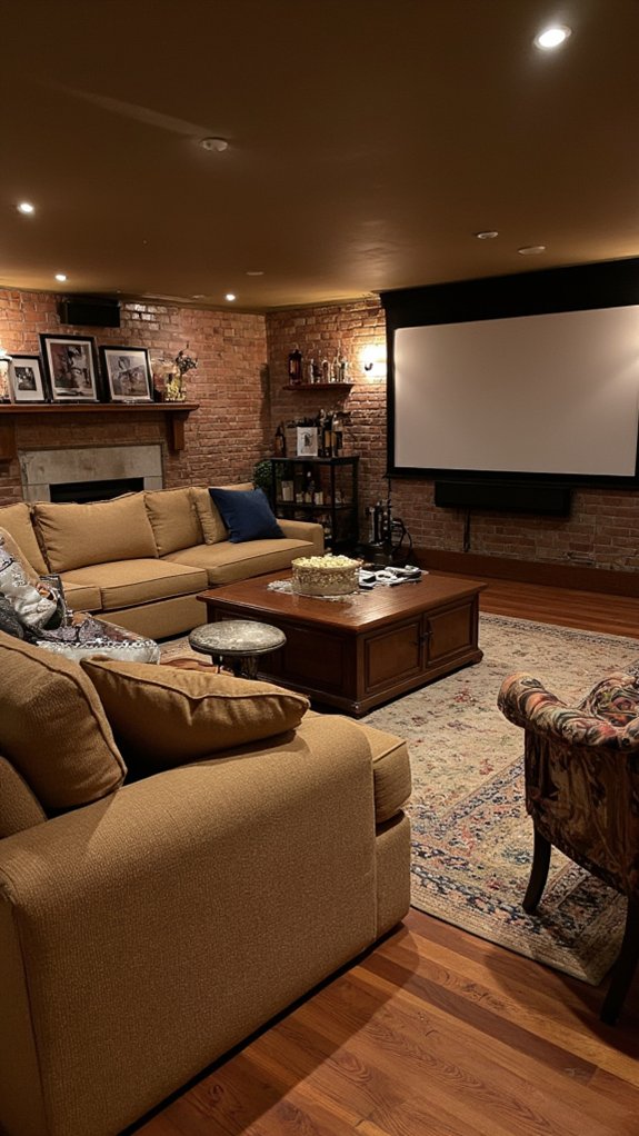 18 Cozy Basement With Sectional Sofa Ideas For Laid Back Comfort