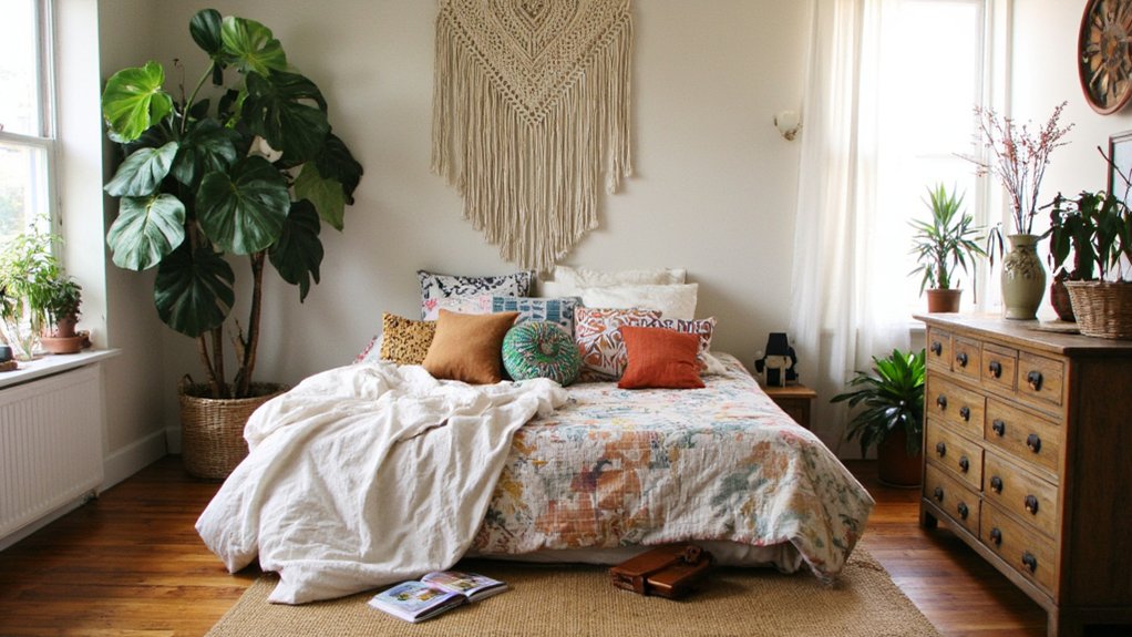 21 Lush Green Boho Bedroom Ideas That Bring Nature Indoors